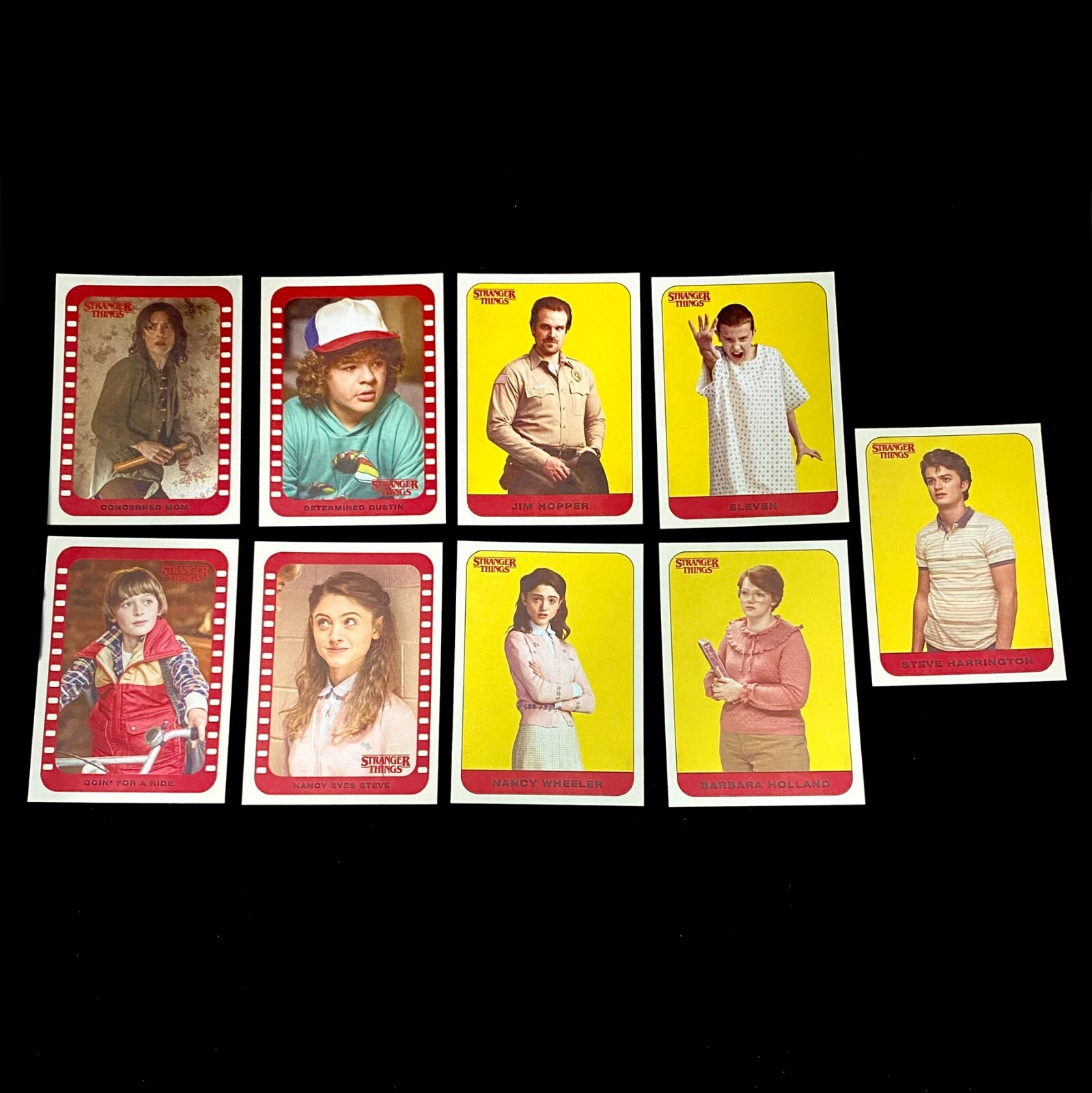 Topps Netflix Stranger Things Trading Cards Lot of 9 Cards/Stickers | eBay