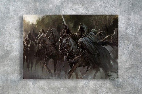 New Lord Of The Rings Nazgul Ring Wraiths Framed Canvas Wall Art ...