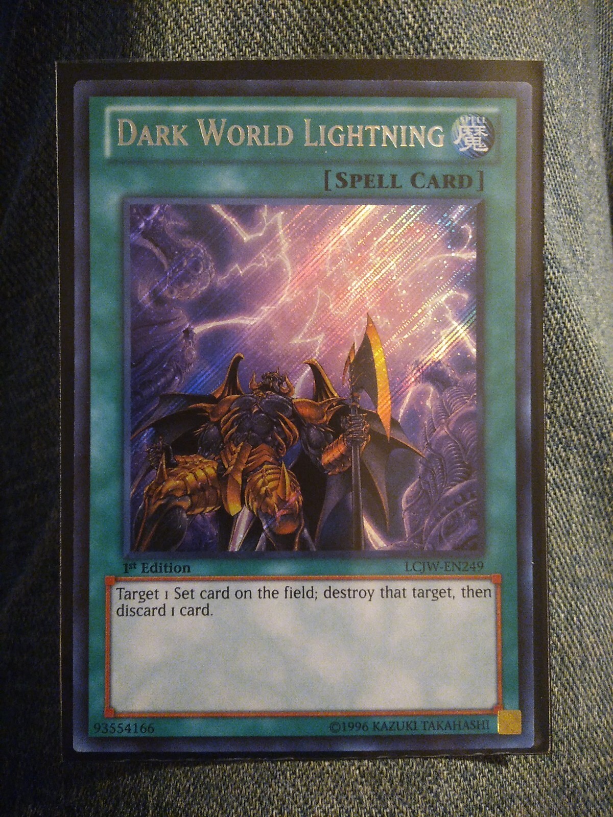Yugioh! Dark World Lightning LCJW-EN249 1st Edition/ Secret Rare | eBay