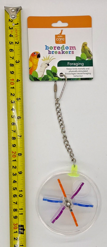 Avian Care boredom breakers ~FORAGING WHEEL~ puzzle enrichment hanging ...