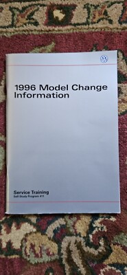 VW 1996 Volkswagen Model Change Information Service Training Self-Study ...