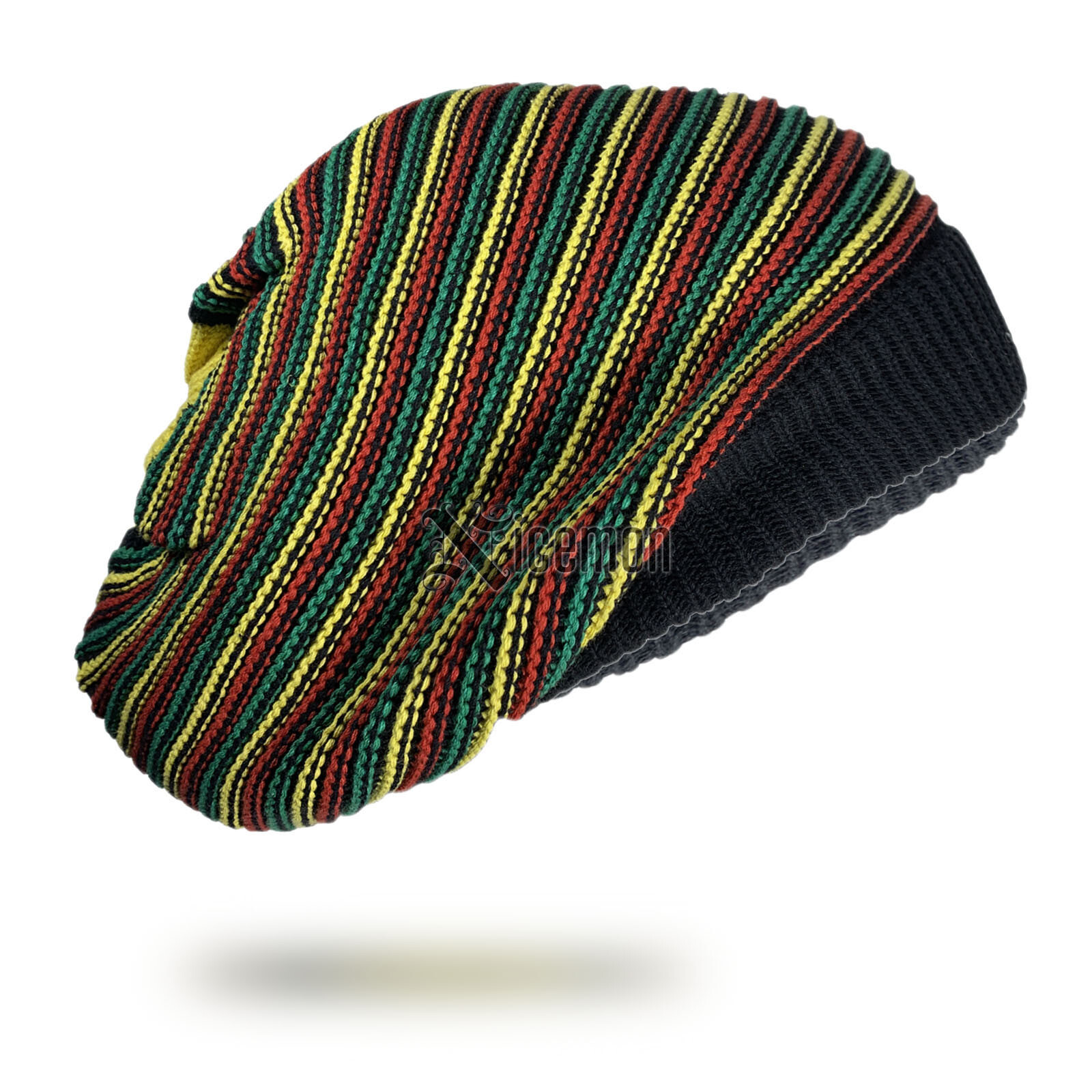 Rasta Tam Hat Cap Slouchy Crown Marley Reggae Jamaica Cool Runnings ...