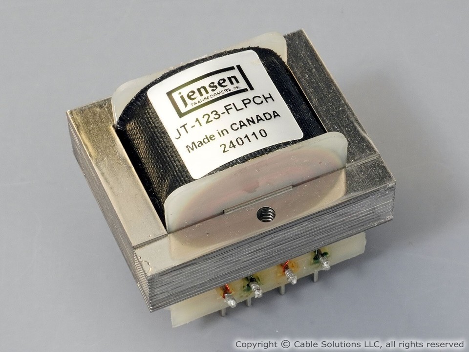 1:1/1:2 Line Audio Output Transformer Jensen Transformers JT-123-FLPCH ...