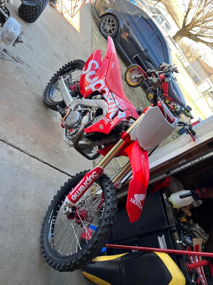HONDA CRF250R CRF 250 04-09 SEMI CUSTOM GRAPHICS KIT Decals Supreme | eBay