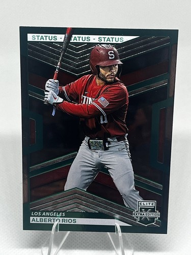 2023 Panini Elite Extra Edition Status Green #27 Alberto Rios 016/499 ...