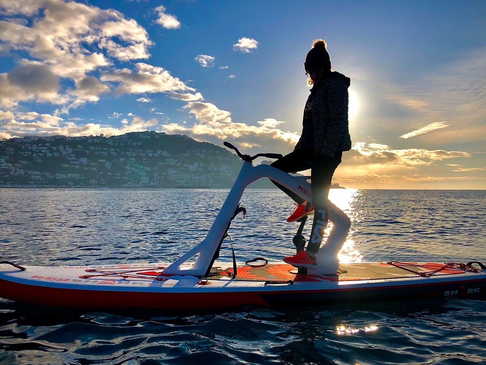 Red Shark Enjoy Bike Surf: Premium Water Bike Inflatable Paddle Board ...