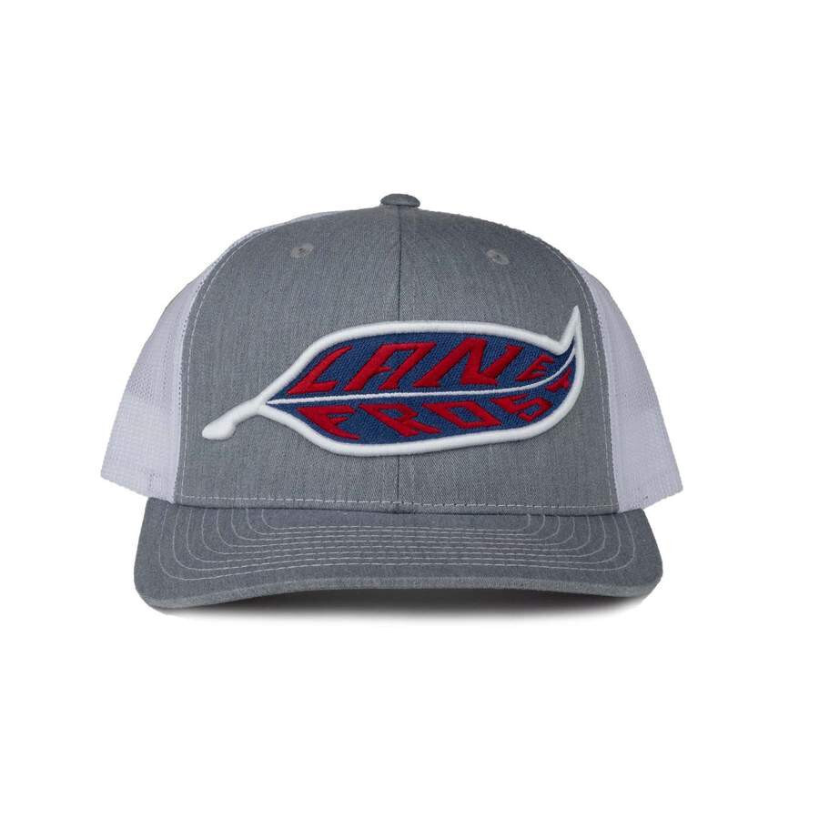 Lane Frost Grey Leaf Patch Red Blue - Hats Cap - Eagle | eBay