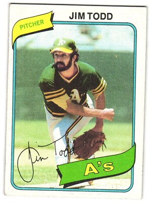 Jim Todd 1980 Topps MLB Card # 629 | eBay