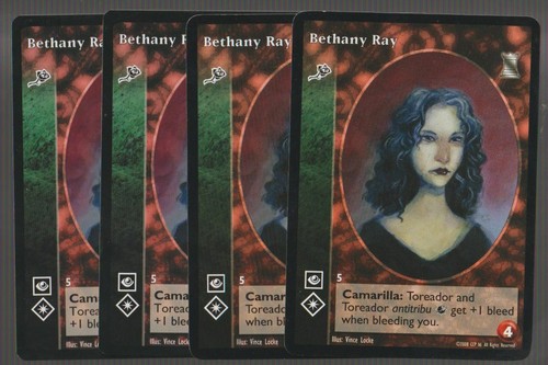 Bethany Ray x4 - Toreador / Group5 Vampire VTES V:TES | eBay