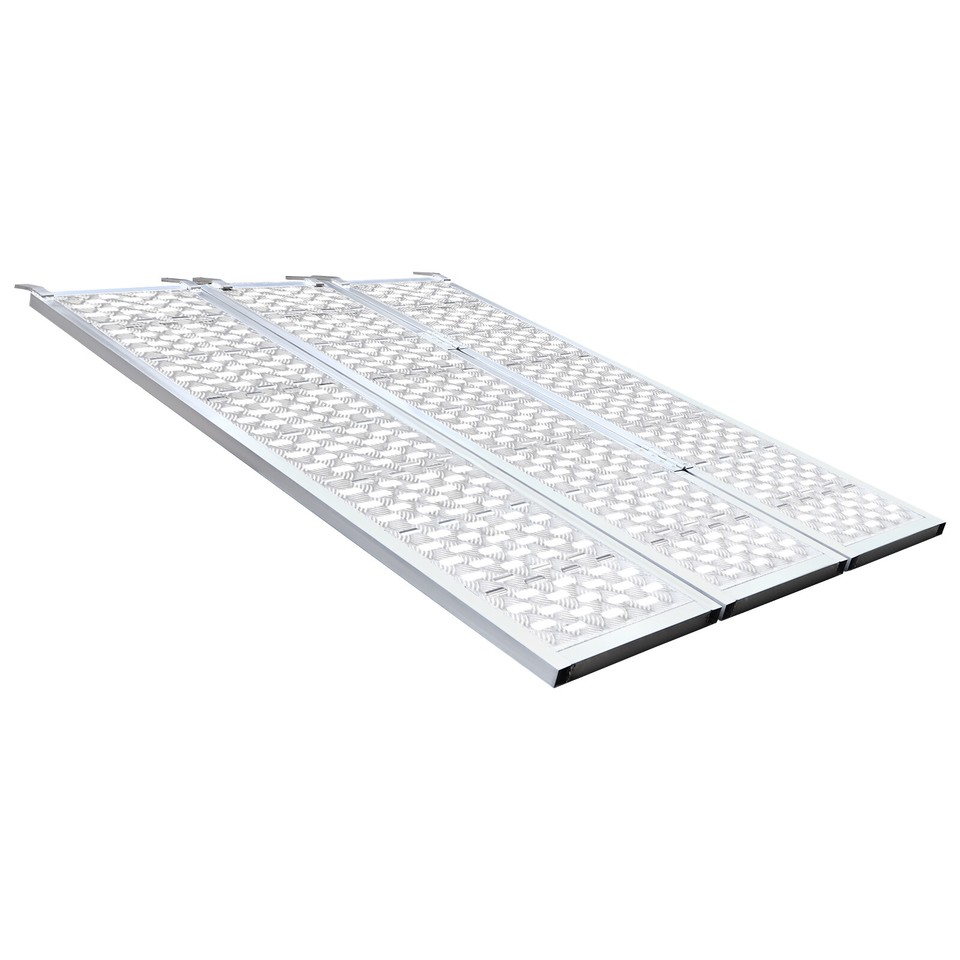 Aluminum Loading Ramp Folding Trailer Ramp For Motorcycle ATV UTV ...