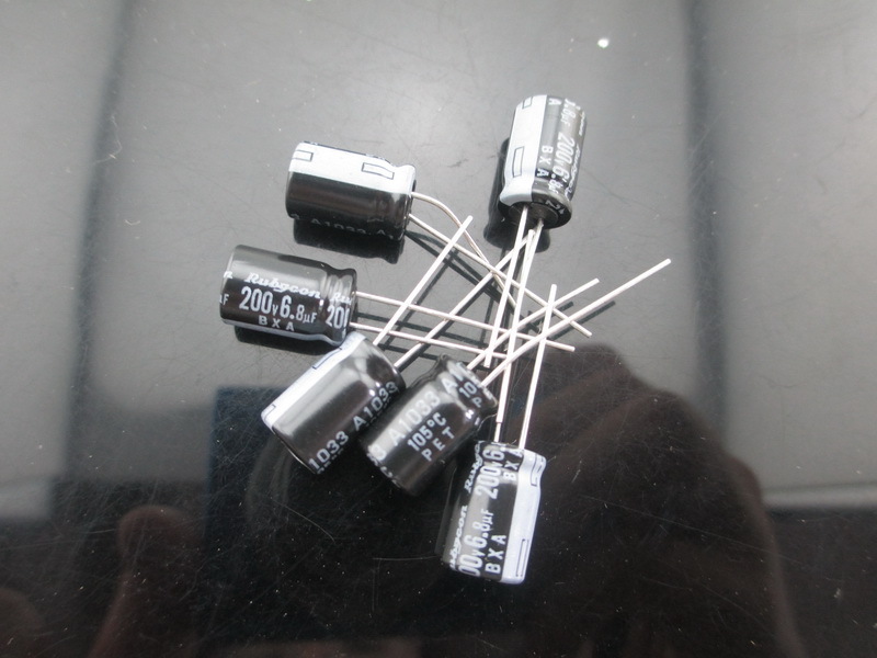 50pcs RUBYCON BXA 6.8uf 200v 6.8mfd Capacitor long life 105℃ 8*11.8mm ...