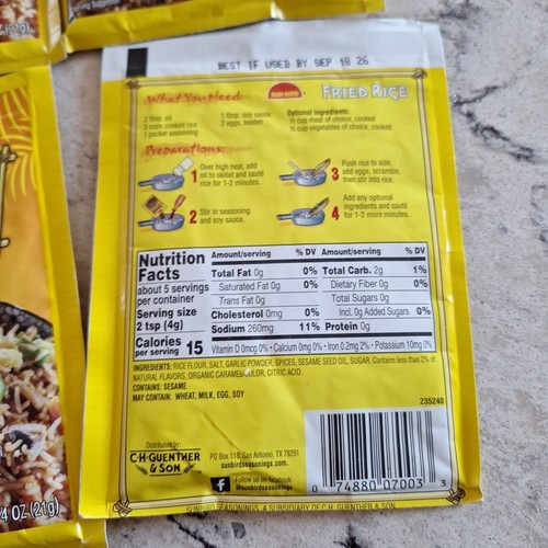 4 Packets Sun Bird FRIED RICE Seasoning Mix 9/2026 Sunbird Original ...