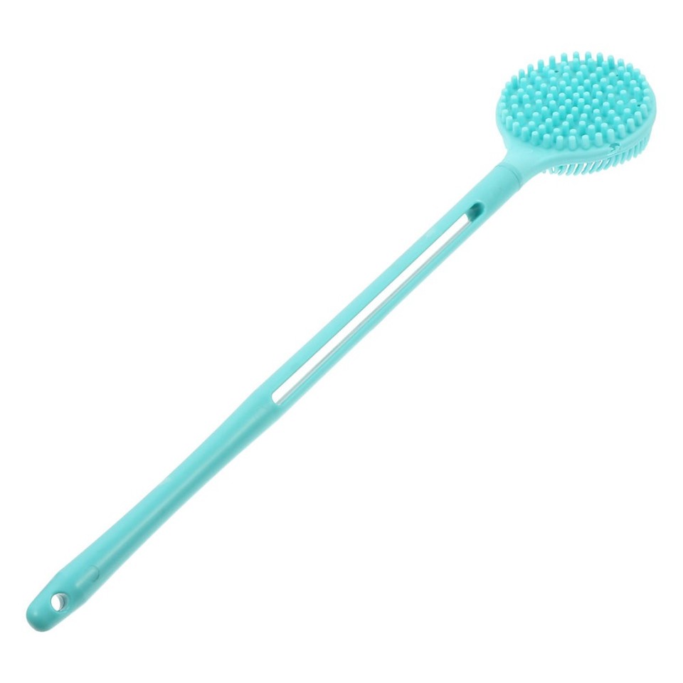 Massage Bubble Bathing Silicone Brush Scrubber Shower Brush with Long ...