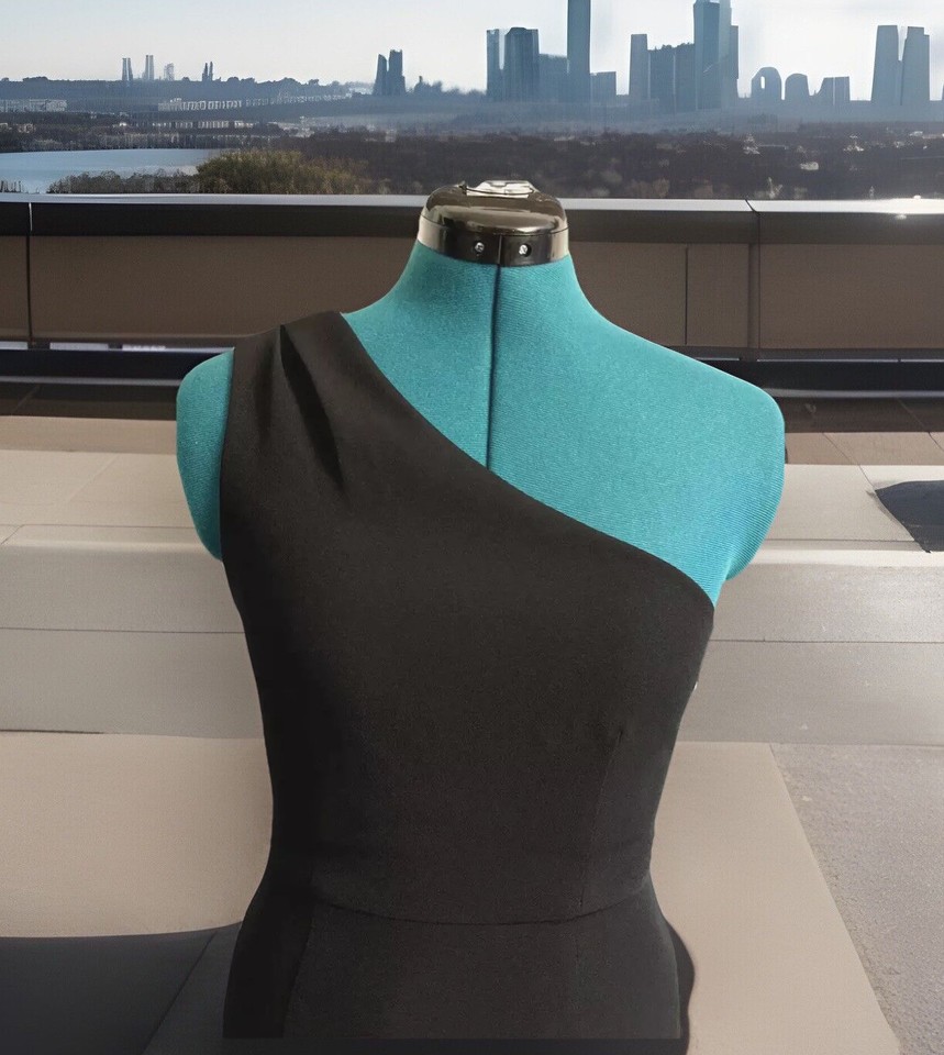 EXPRESS Black Dress Side Zip Date / Evening / Party Dress Size 4 ~ NEW ...