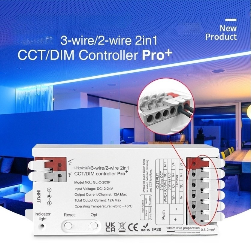 LED Strip Controller with For ZIGBEE Wireless Control 2 Wire 3 Wire 12A ...