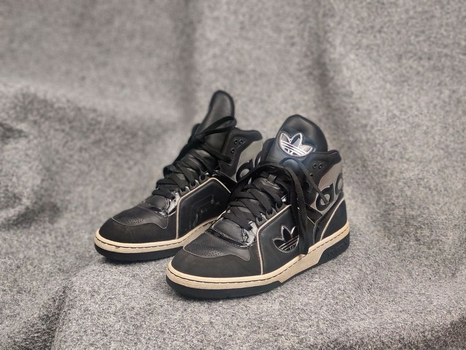 Vintage Adidas Originals ecstasy Black logo hi tops Sneakers Jeremy ...