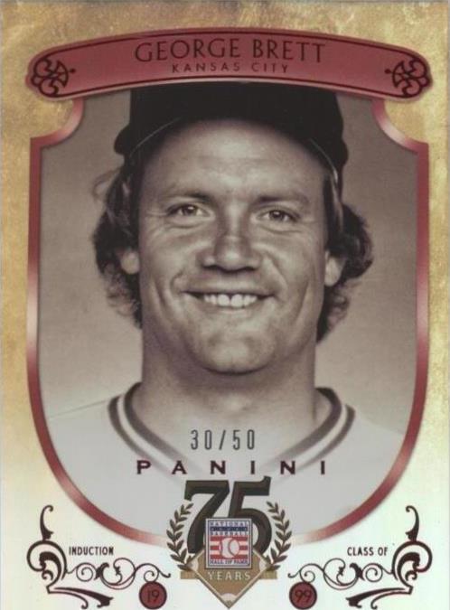2014 Panini Hall of Fame - Red Shield George Brett #80 Red /50 for sale ...
