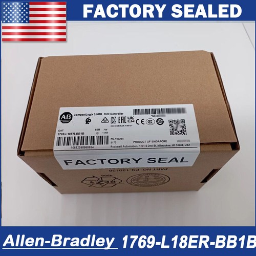 Allen-Bradley CompactLogix 0.5MB DI/O Controller 1769-L18ER-BB1B | eBay