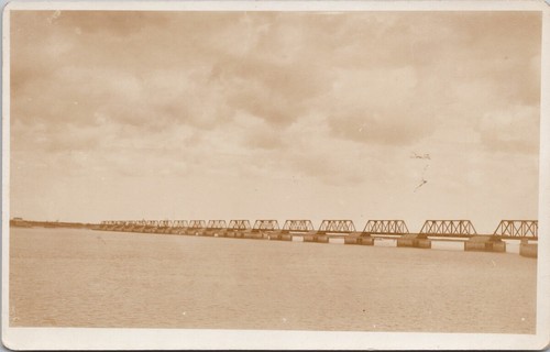 Port Nelson Manitoba Bridge Nelson River Hudson Bay MB RPPC Postcard ...