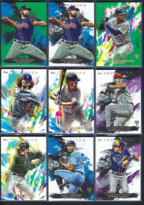 Topps and Bowman Inception Baseball Cards, 28 Excellent MLB Cards | eBay
