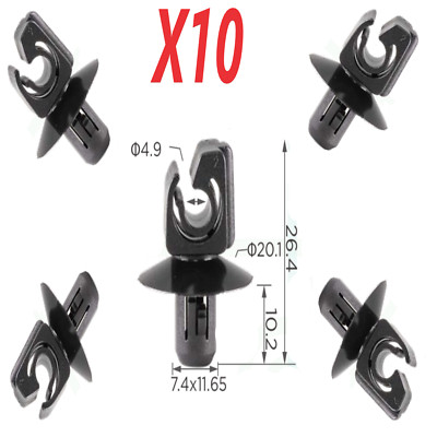 10x Brake Line Plastic Fastener Clips for Ford Brake Hose & Pipe | eBay UK