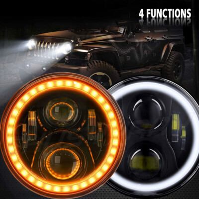 7'' inch LED Headlights For Humvee Truck Plug & Play M998 M923 M35a2 ...