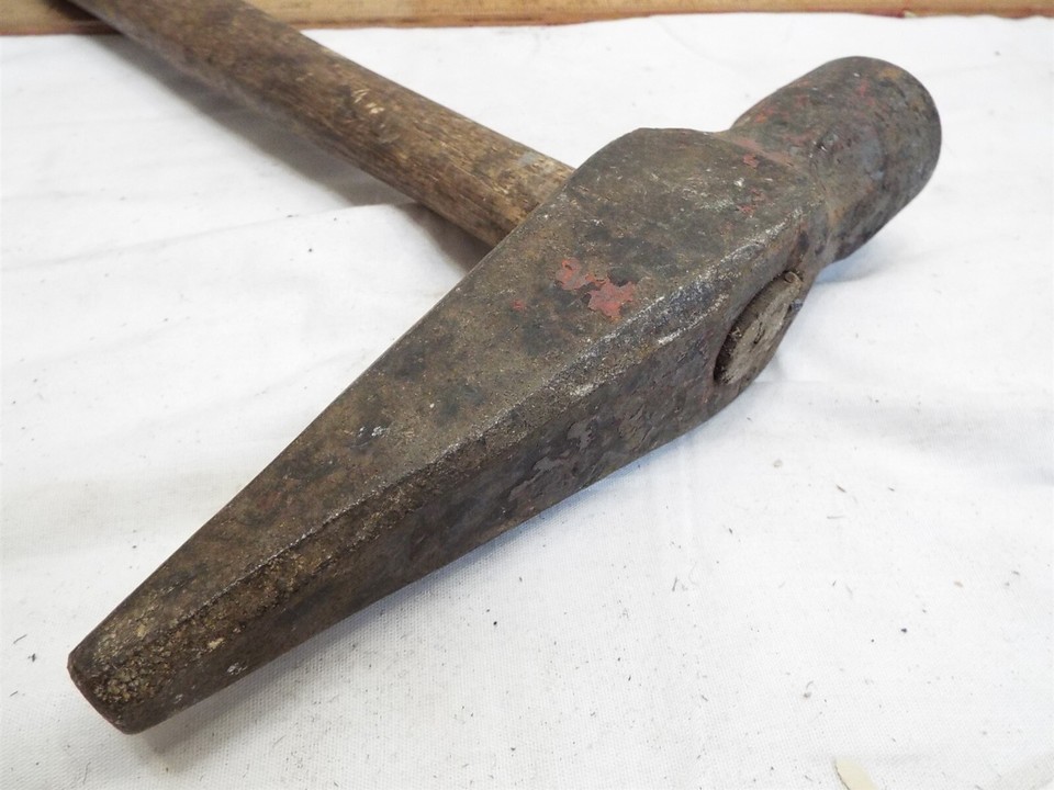Antique 5 lb Railroad Spike Hammer Tool Octagon Poll Track Rail Worker ...