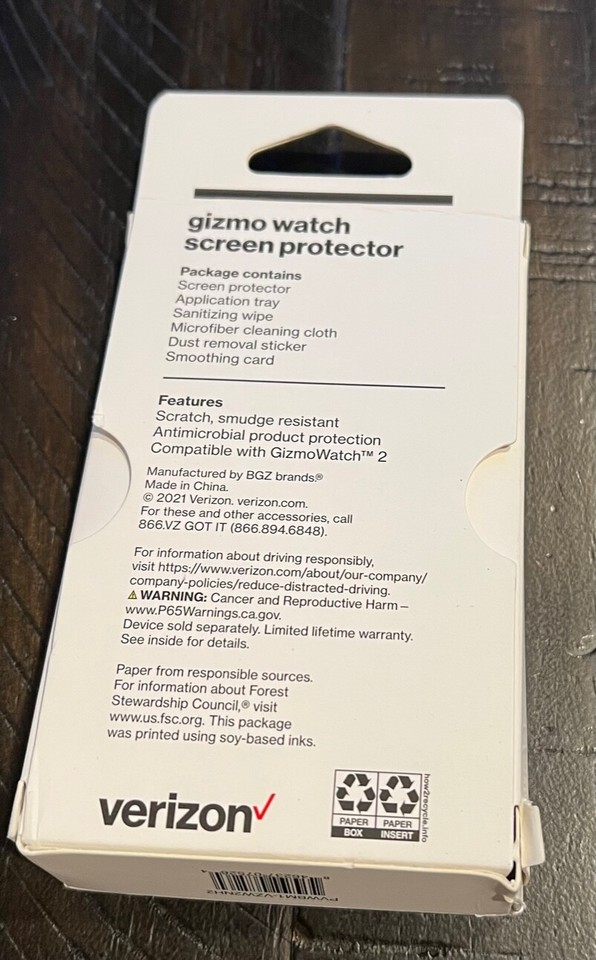 OFFICAIL Verizon Screen Protector for Gizmo Watch 2 - NEW | eBay