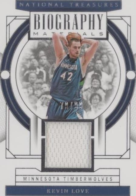 2023-24 Panini National Treasures - Biography Materials Kevin Love #BGM ...