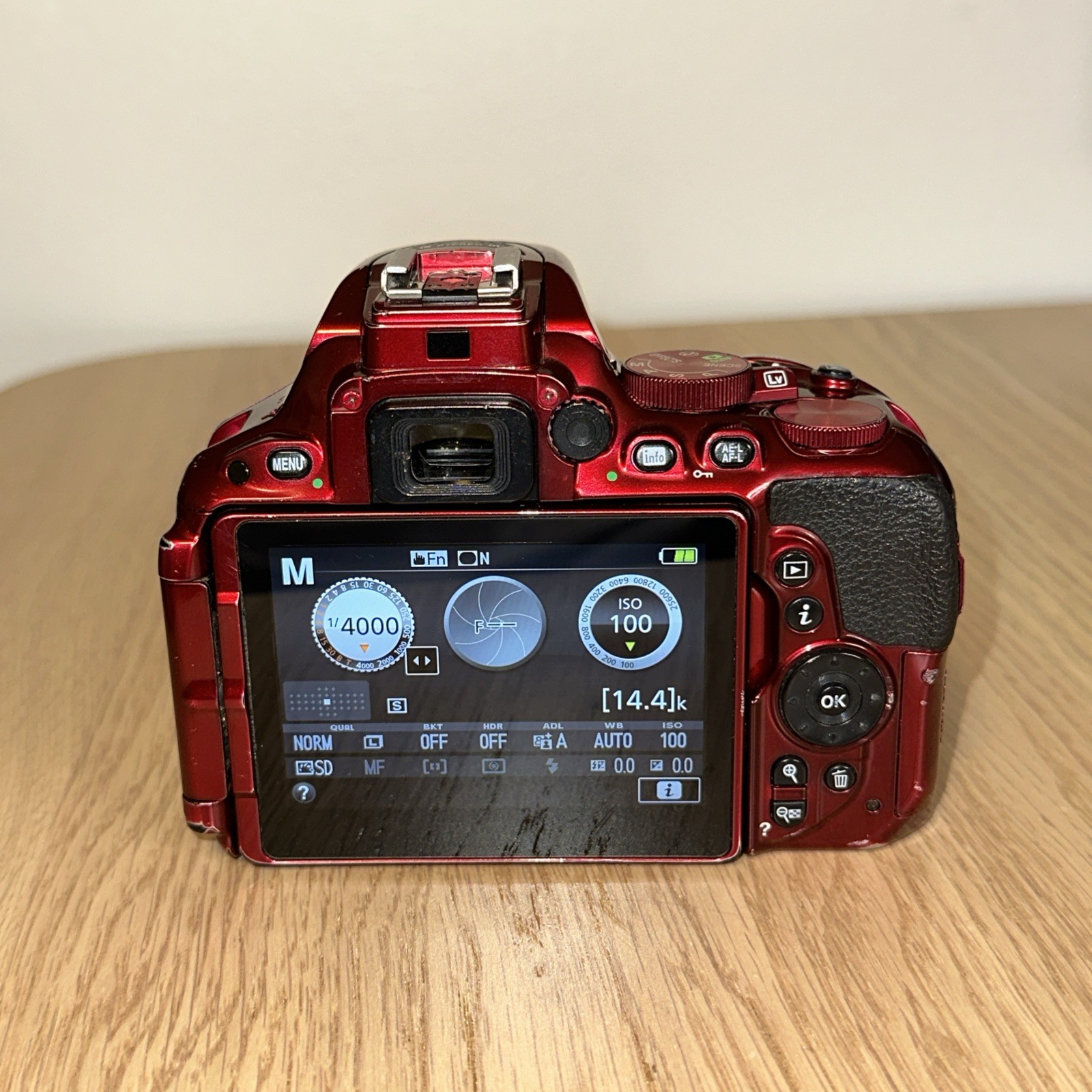 Nikon D D5500 24.2MP Digital SLR Camera - Red (Body Only) for sale ...