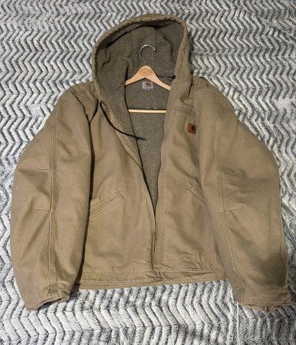 Carhartt J141 Sherpa Lined Hooded Jacket- Size XXL | eBay