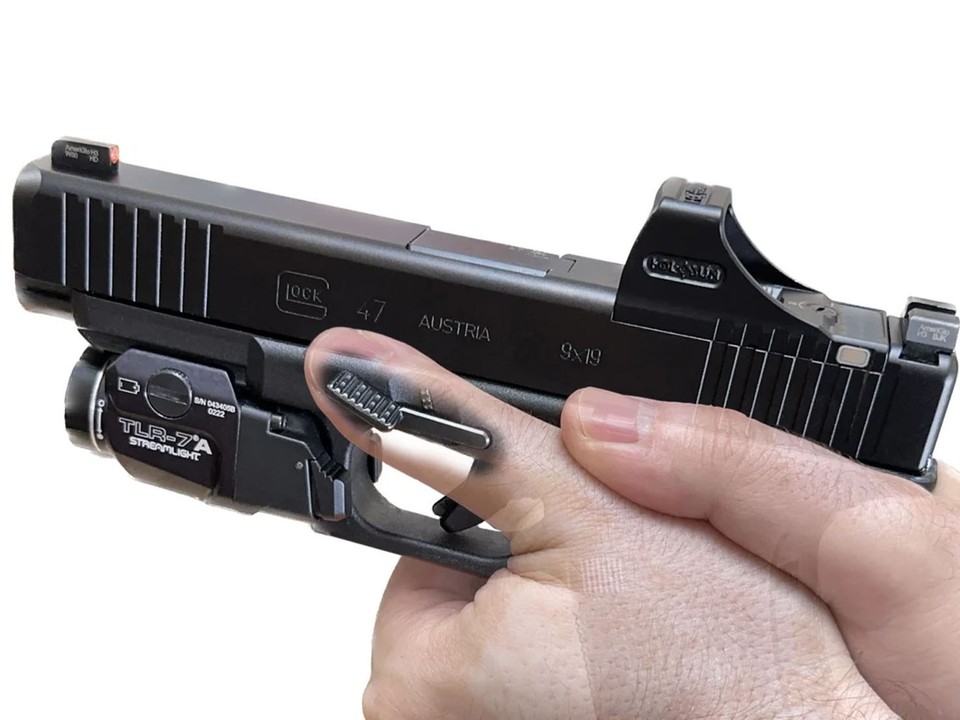 Align Tactical Glock Gen 3-4 19 23 26 27 30 Steel Trigger Pin Thumb ...