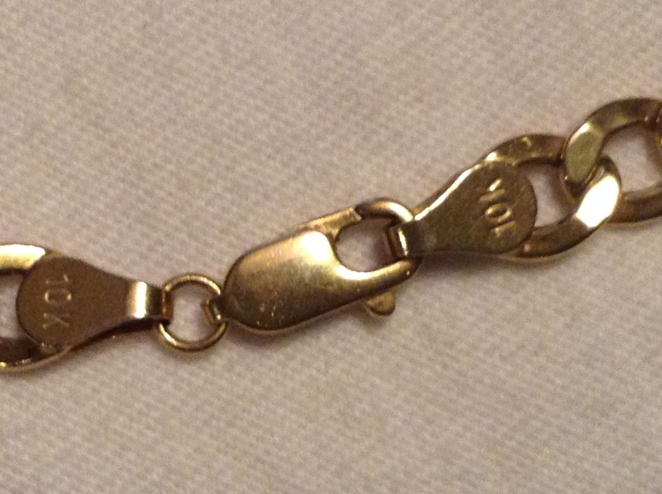 ECN SOLID 10K GOLD CHAIN NECKLACE ITALY 13.95 GRAMS 24 IN. 6 MM | eBay