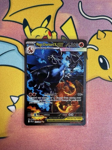 Mega Charizard X EX SIR 125/094 Phantasmal Flames English MINTY FREE ...