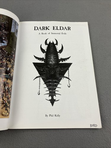 Games Workshop, Warhammer 40K Dark Eldar Codex Paperback Illustrated | eBay
