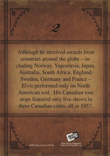 2008 Press Pass Elvis by the Numbers #8 2 | eBay