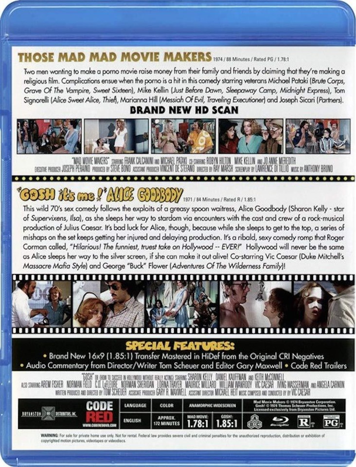 Those Mad Mad Movie Makers (The Last Porno Flick) [Blu-ray] with Alice ...