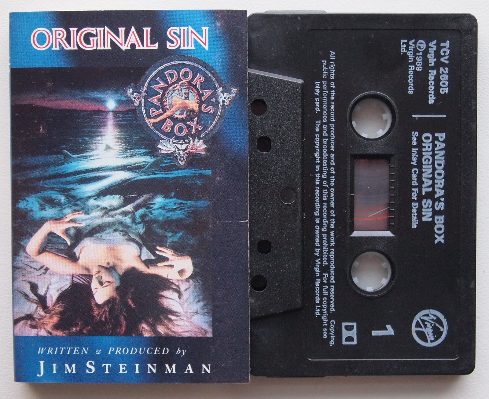 PANDORA'S BOX - ORIGINAL SIN (VIRGIN TCV2605) 1989 UK CASSETTE TAPE JIM ...
