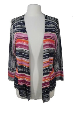 NWT ZOZO Hand Painted Reversible Women's Cardigan Sweater Black Red ...