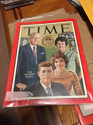 Magazine Time The Kennedy Family, July 11, 1960 | eBay UK
