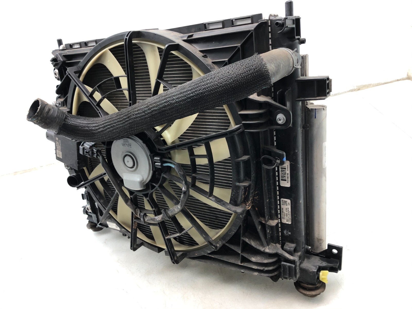 2014-2015 CADILLAC CTS COOLANT RADIATOR W/FAN MOTOR & AC CONDENSER ...