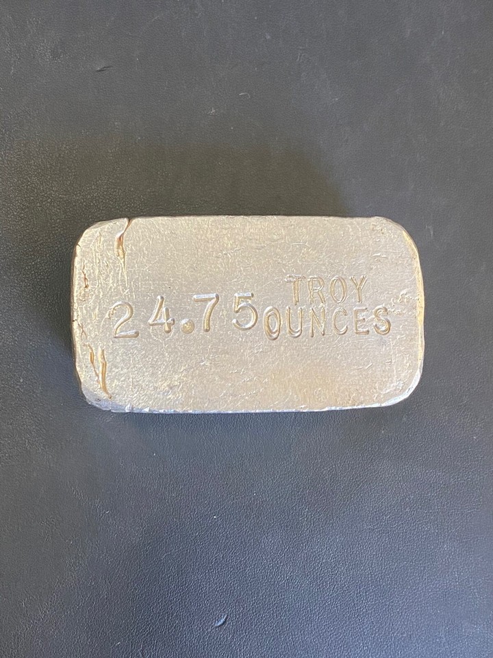 Vintage CWP Bear Paw Mining Co. Old Pour 24.75ozt .999 Fine Silver ...