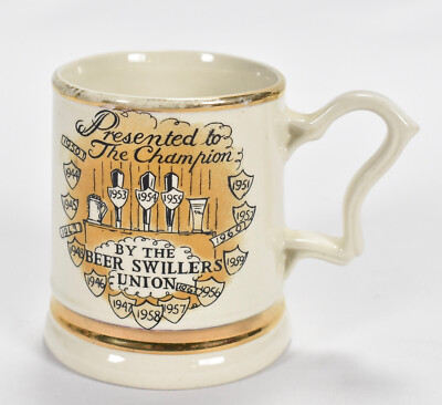 Vintage Beer Swillers Union Champion Mug Rare HTF Prince William 22 ...
