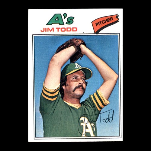 Jim Todd 1977 Topps Oakland Athletics #31 Set Break NICE! | eBay