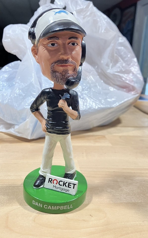 Dan Campbell, Detroit Lions Head Coach Bobblehead. New In Box | eBay