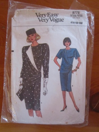 VERY EASY VOGUE PATTERNS NO. 9778 **** MUST SEE * | eBay