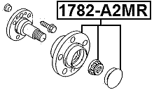 1782-A2MR Febest REAR WHEEL HUB 6Q0598611, 8X0598611 | eBay
