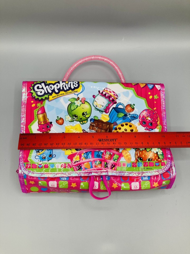 Shopkins Toy Carry Case Tri-Fold Storage Organizer Bag Collapsible ...