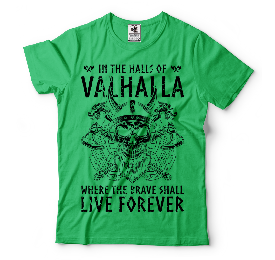 Viking T-shirt Viking Warrior T-shirts Cool Vikings Shirt Skull T-shirt ...