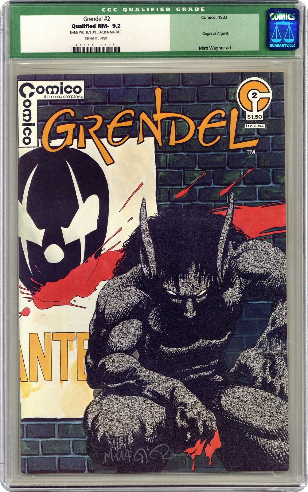 Grendel #2 CGC 9.2 QUALIFIED 1983 0116914010 | eBay